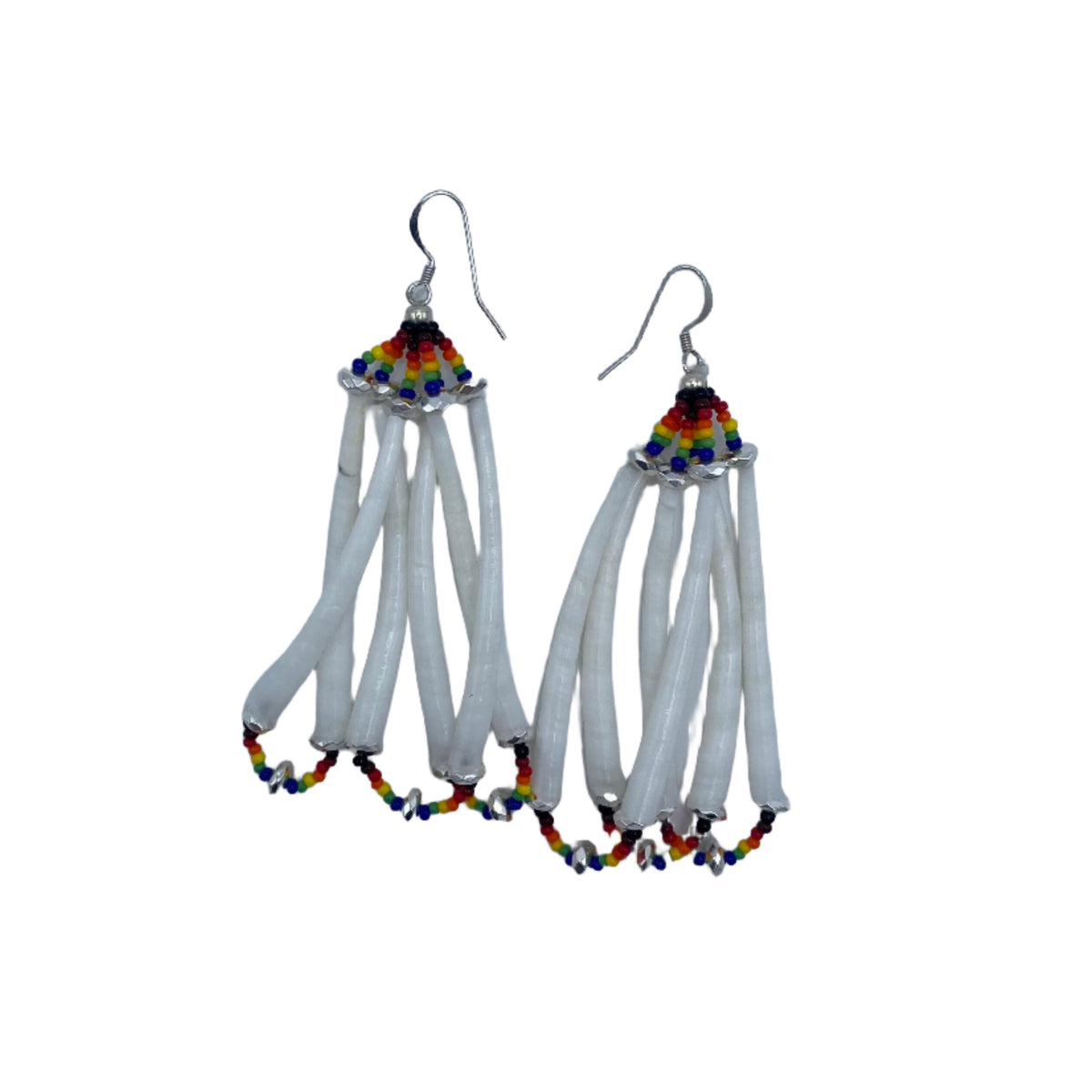 Beaded Rainbow & Shell Earrings – The Banff Trading Post