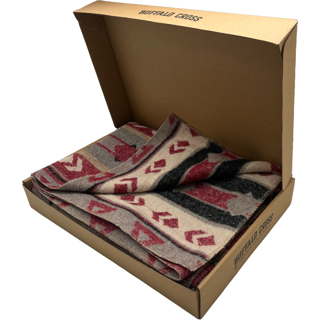 Buffalo Cross Blanket - Cowboy Trail – The Banff Trading Post