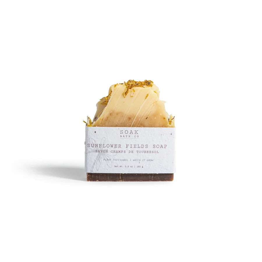 SOAK Bath Co | Sunflower Fields Soap Bar – The Banff Trading Post
