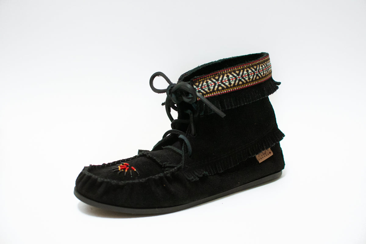 Concho Suede Ankle Boot - Black – The Banff Trading Post